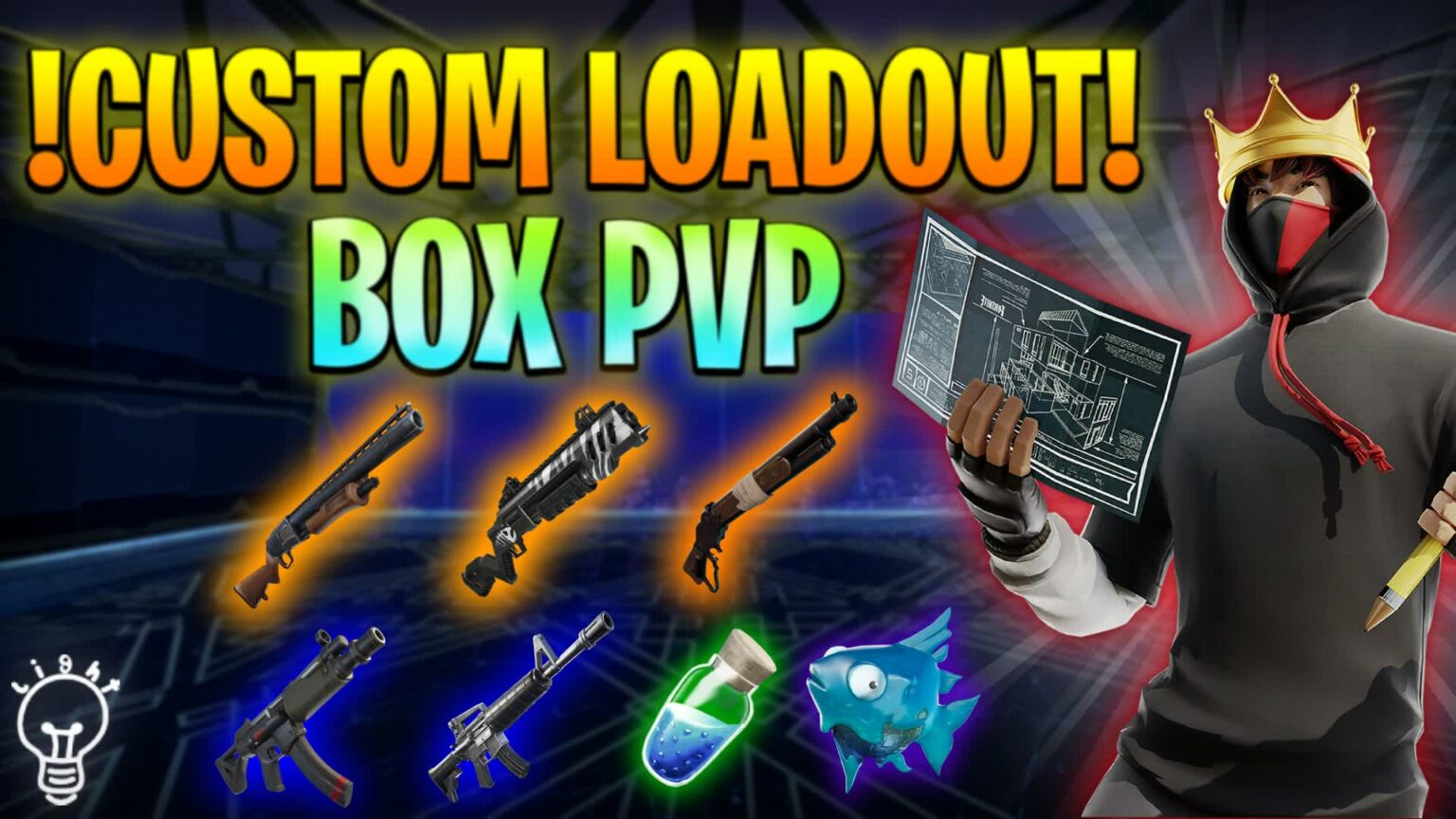 CUSTOM LOADOUT BOX PVP 📦 [ lightmoney ] – Fortnite Creative Map Code