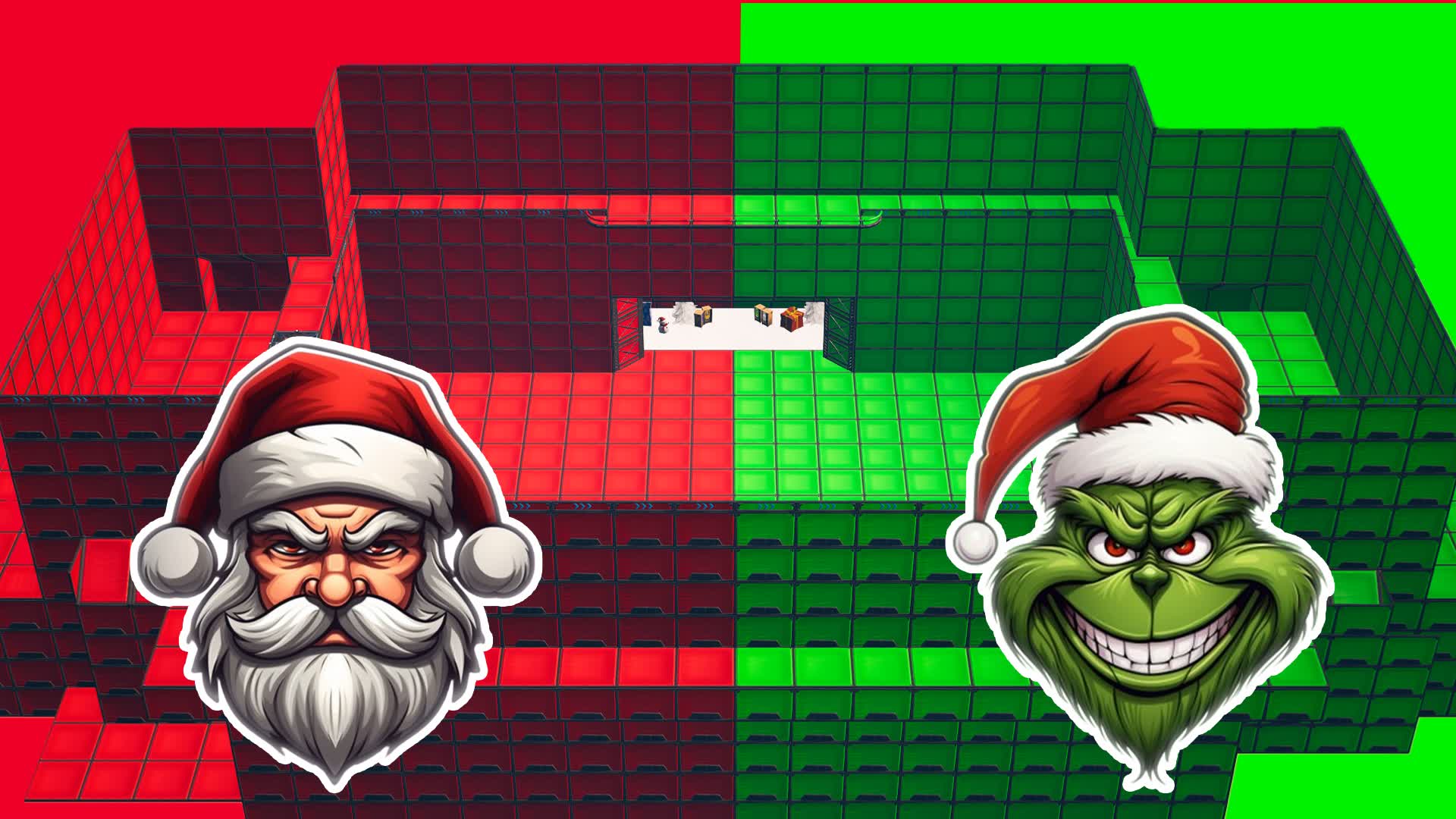 🎅SANTA VS GRINCH 🥶 [ mpunch ] – Fortnite Creative Map Code