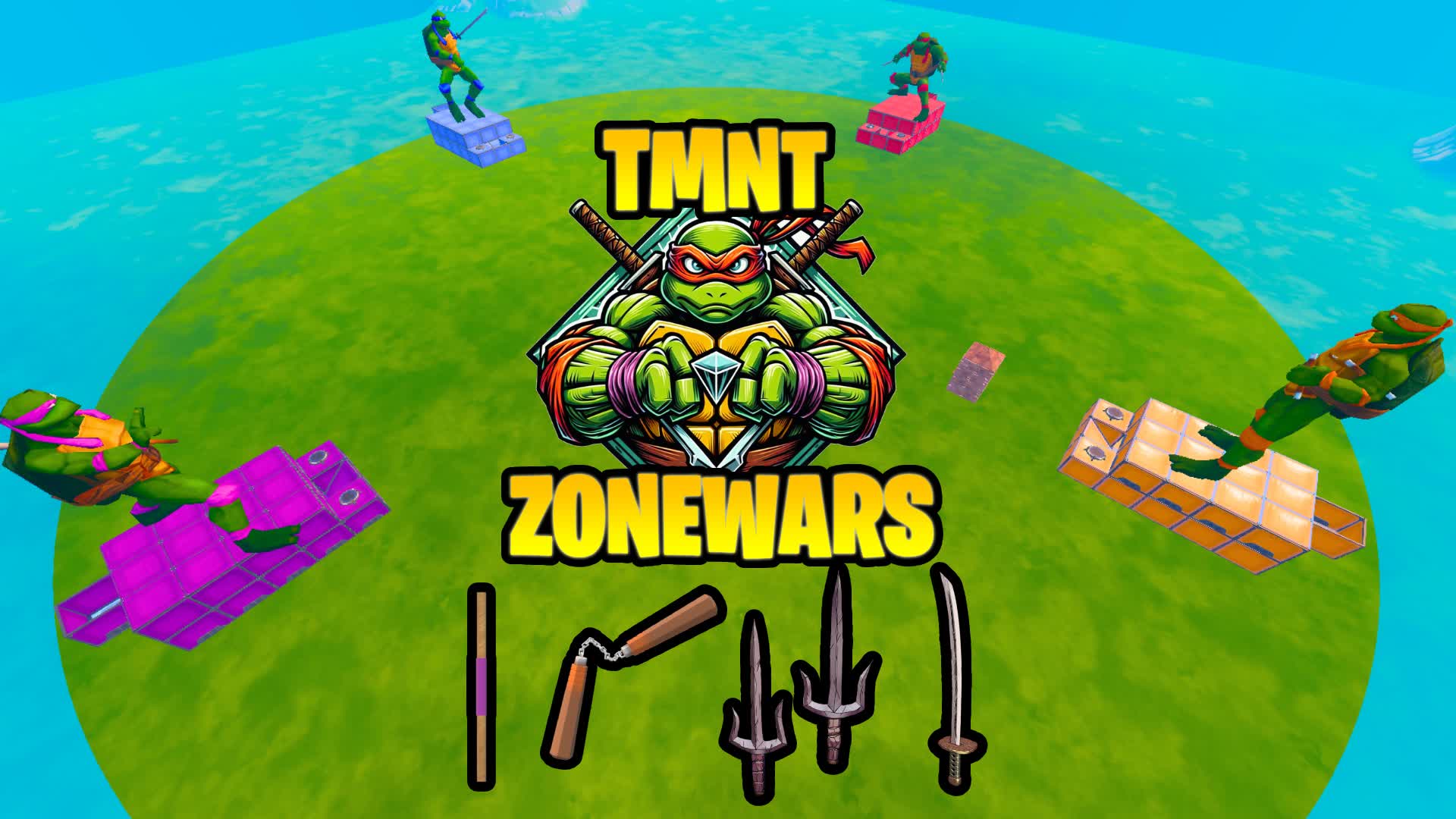🐢TMNT🐱‍👤! ZONEWARS [ fxpredictions ] – Fortnite Creative Map Code