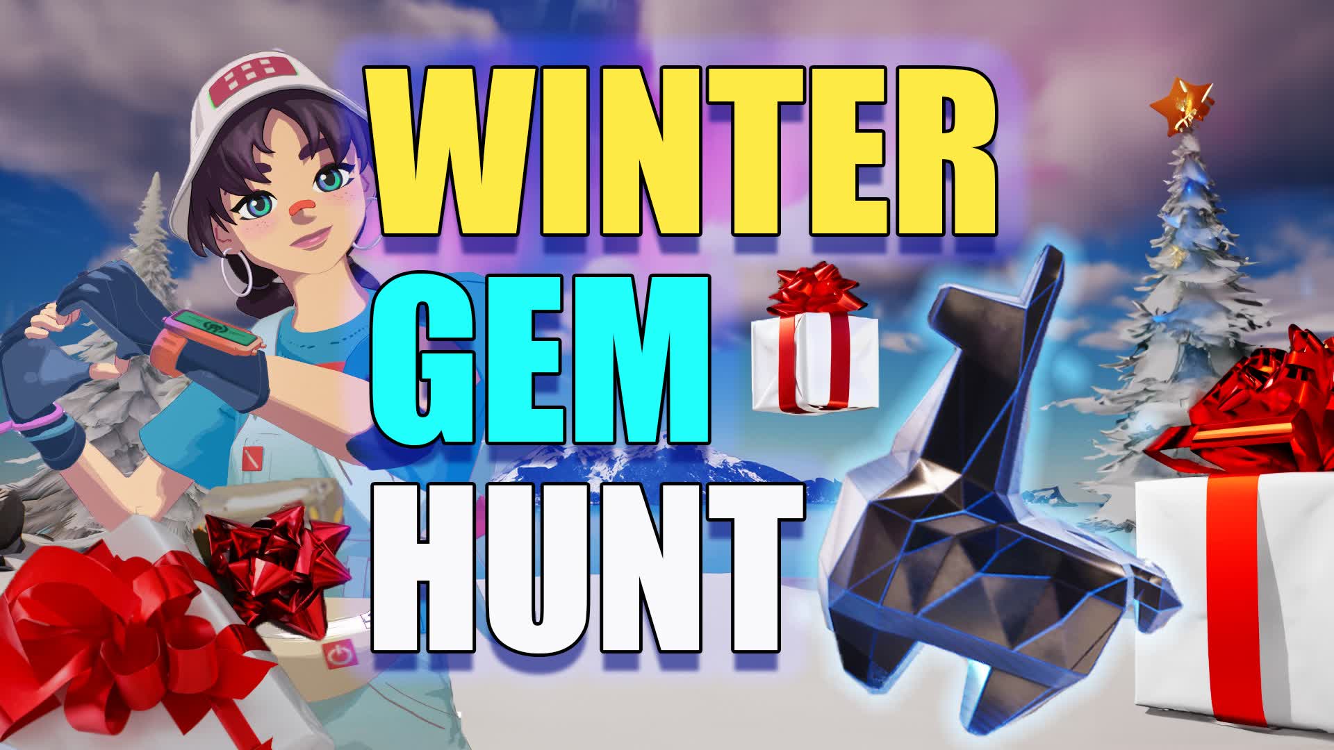 WINTER GEM HUNT [ mul_01 ] – Fortnite Creative Map Code