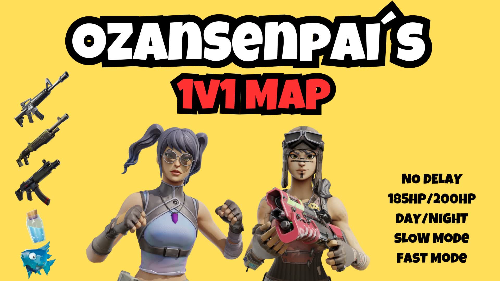 OZANSENPAI´s 1v1 MAP [ ozansenpai ] – Fortnite Creative Map Code