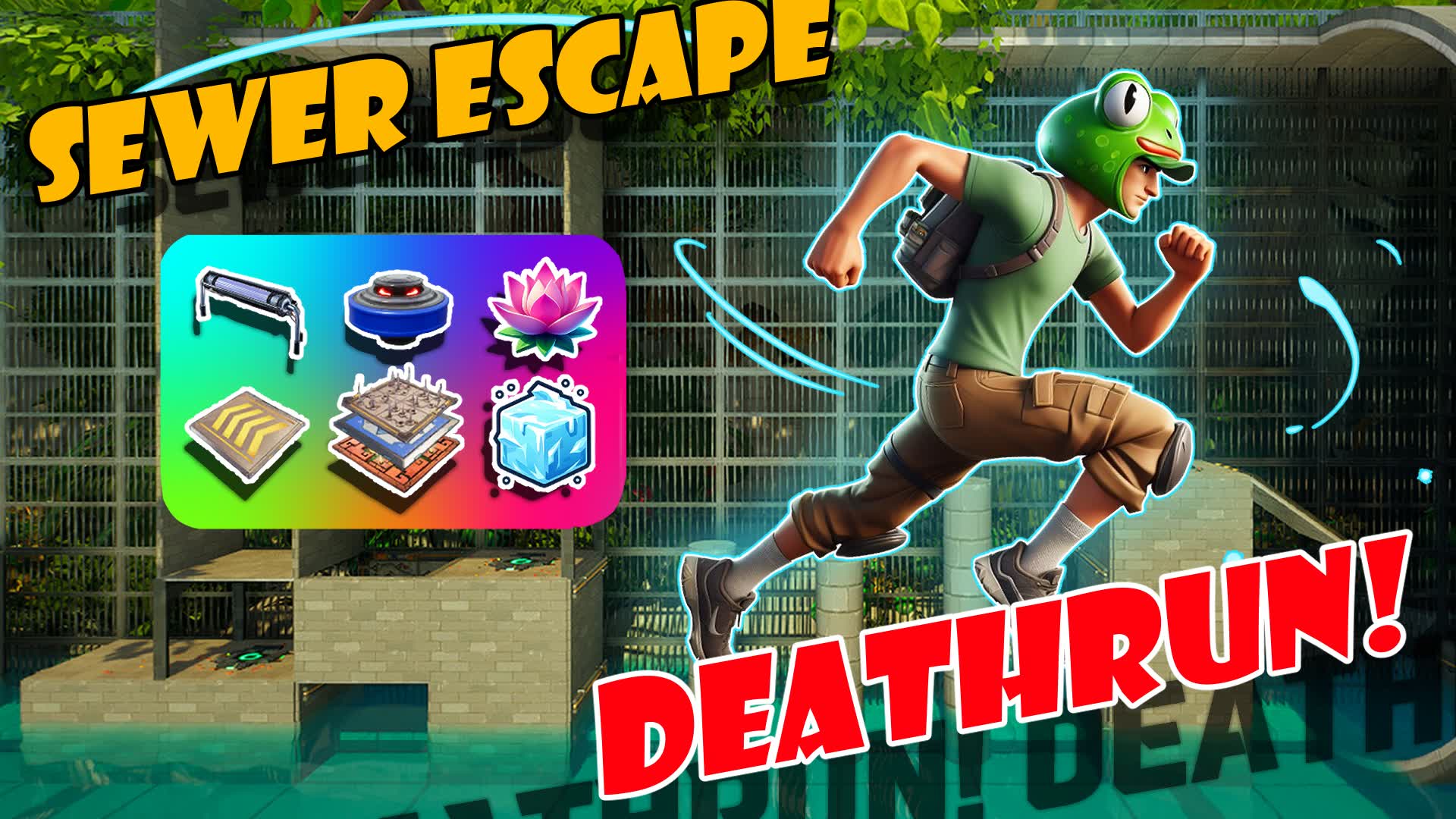 SEWER ESCAPE DEATHRUN! [ versework ] – Fortnite Creative Map Code