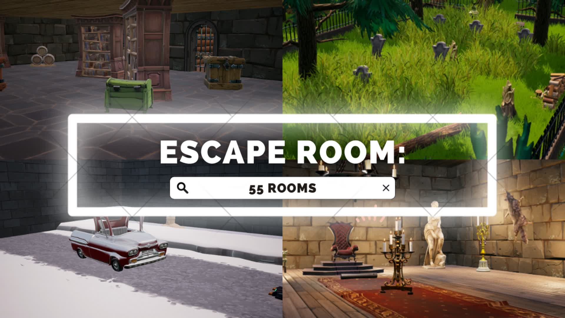 Escape Room: 55 Rooms [ xpunti ] – Fortnite Creative Map Code