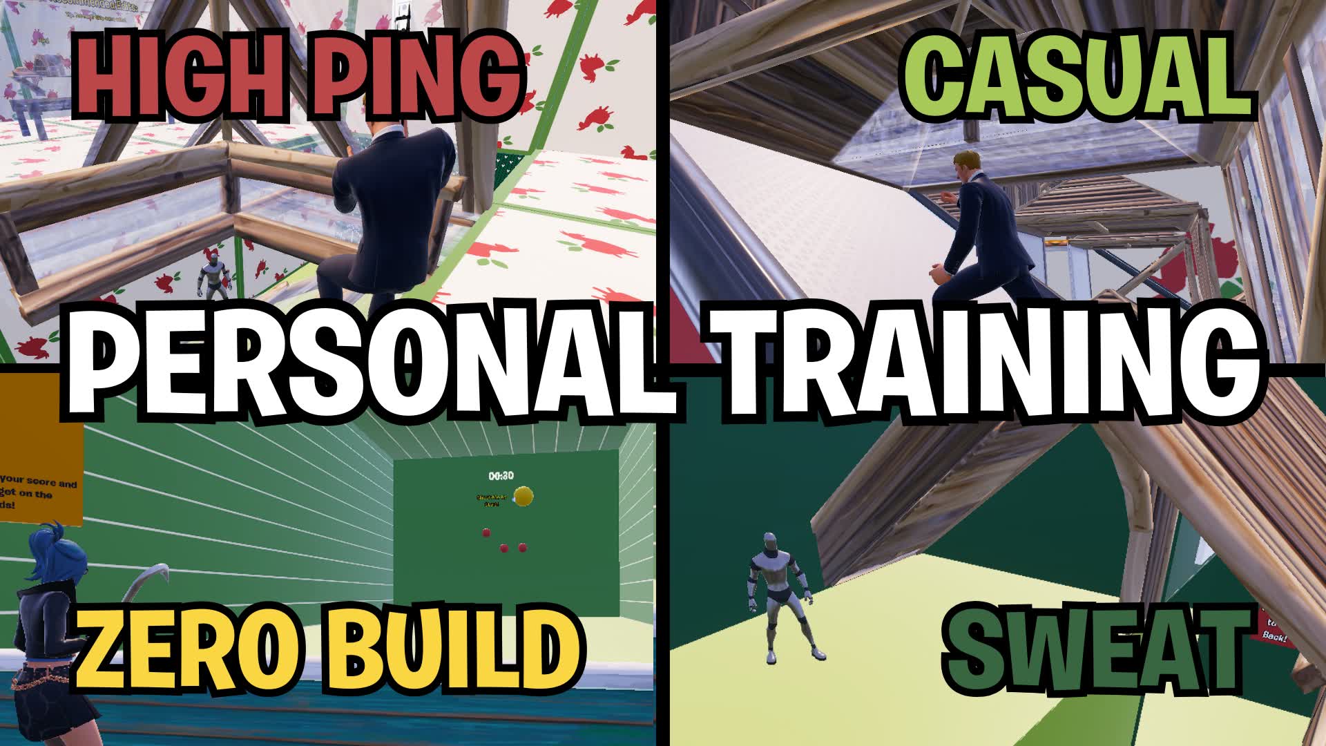 PERSONAL TRAINING 🎯AIM📦PIECE📝EDIT [ nanolite ] – Fortnite Creative Map Code