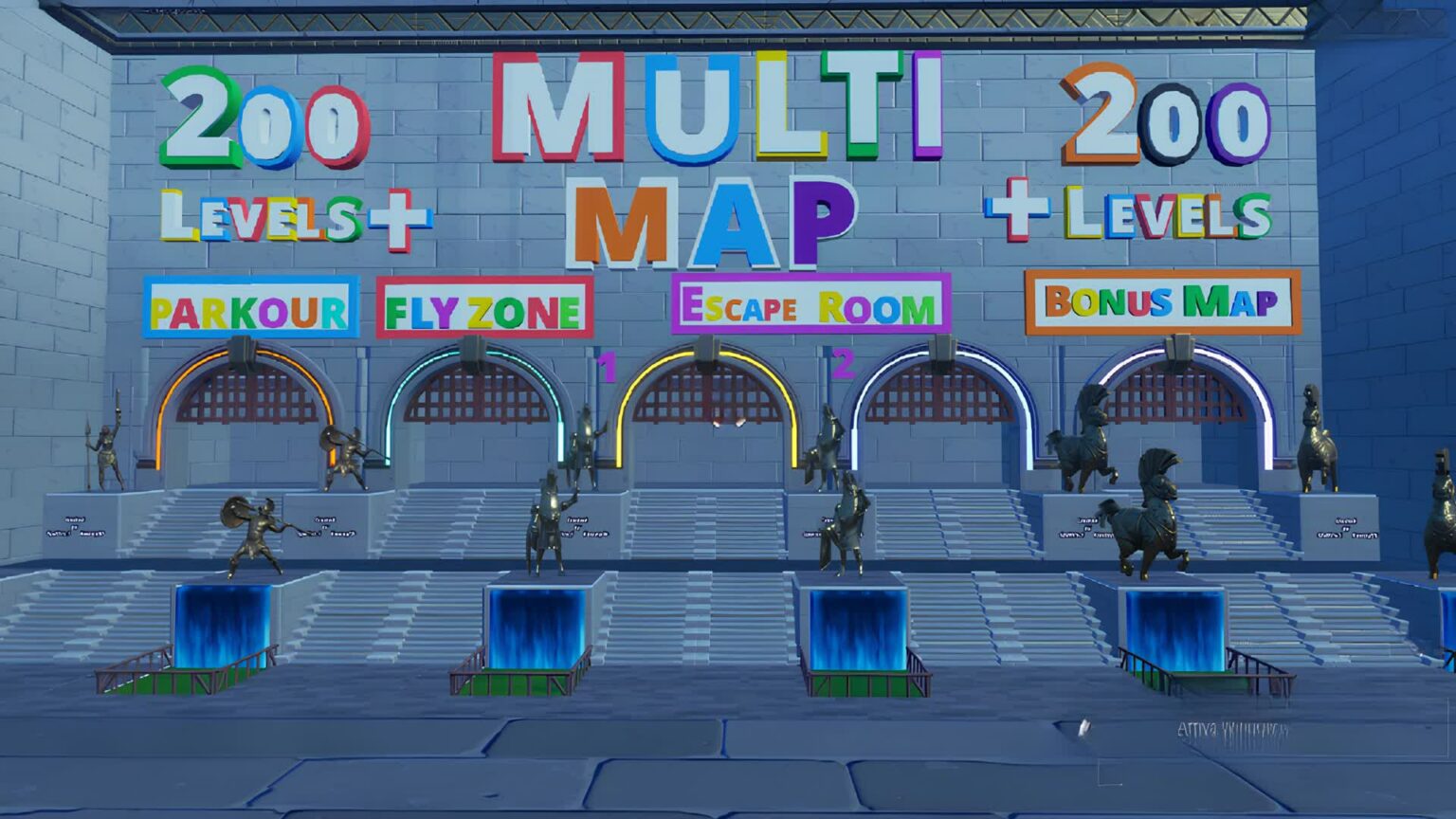 200+Levels Multimap [ kawory05 ] – Fortnite Creative Map Code