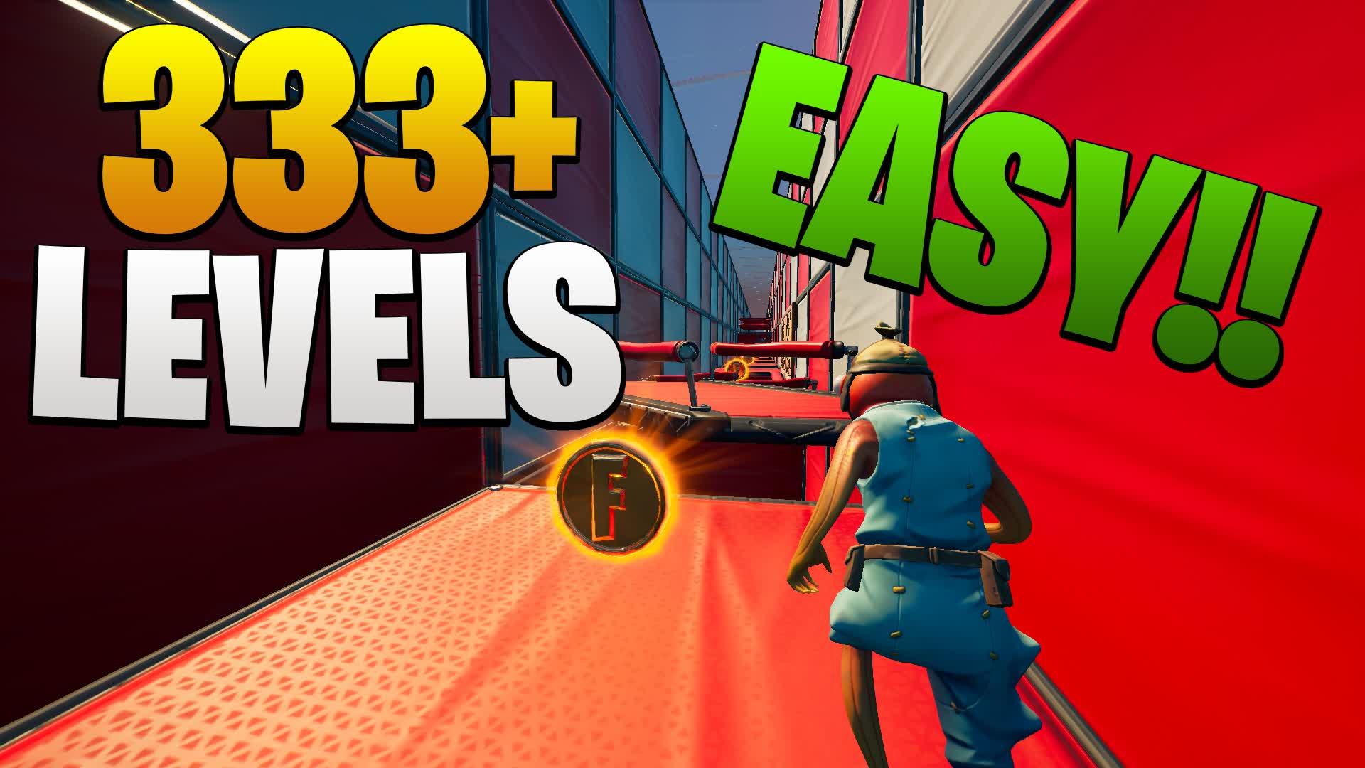 ⭐333+ LEVEL EASY DEATHRUN⭐ [ cookiekrill ] – Fortnite Creative Map Code