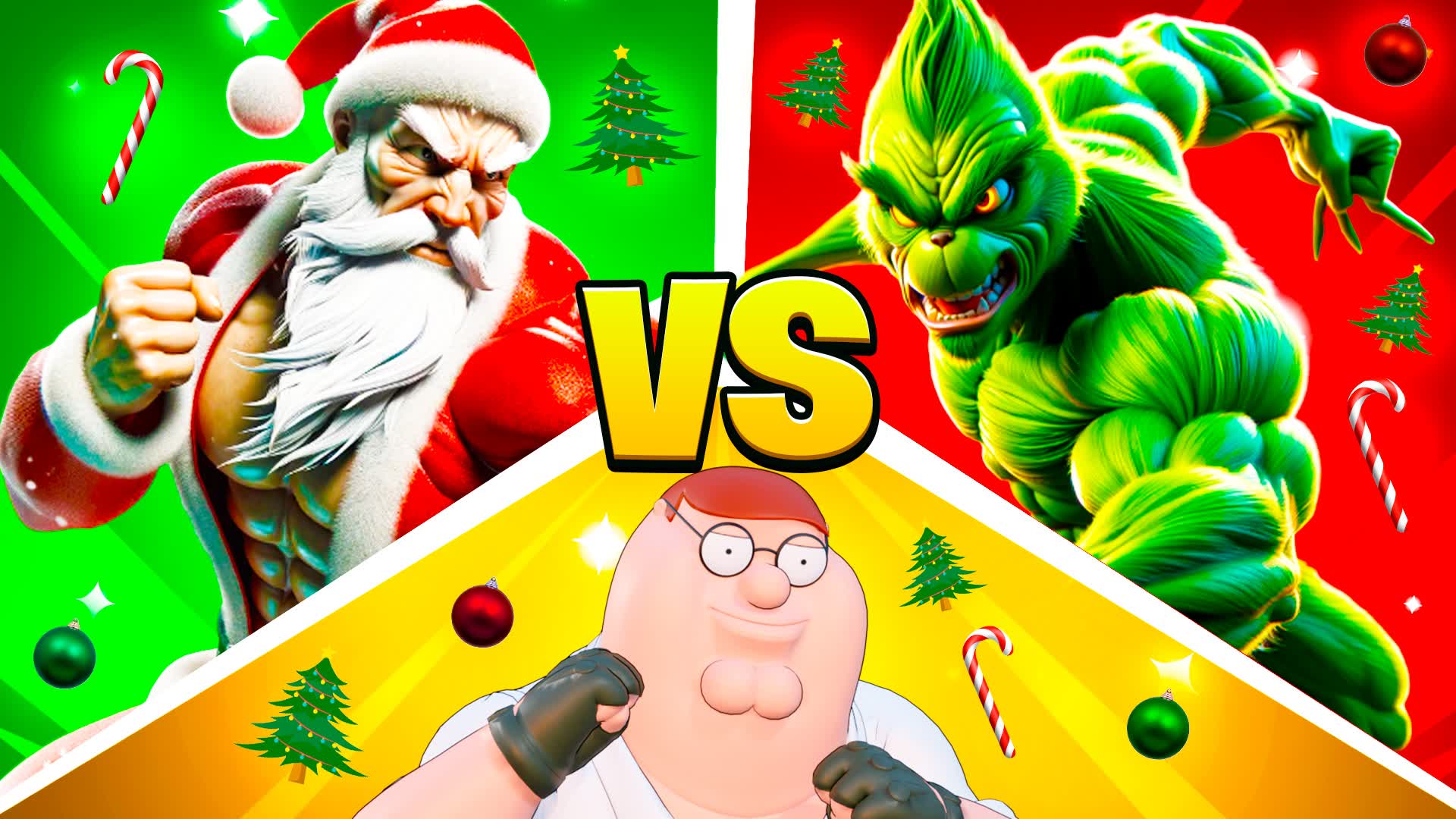SANTA VS GRINCH VS PETER GRIFFIN🎅🐸👨 [ mapsos ] – Fortnite Creative Map Code