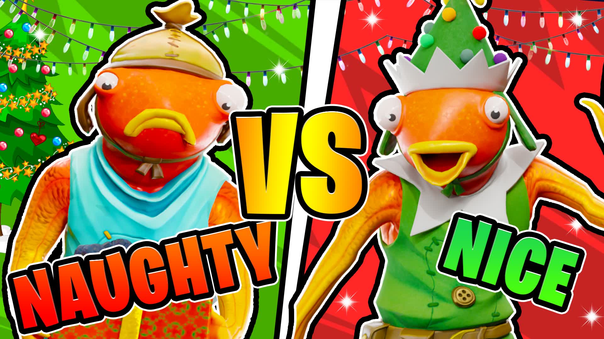 NAUGHTY VS NICE [ unsmart ] – Fortnite Creative Map Code
