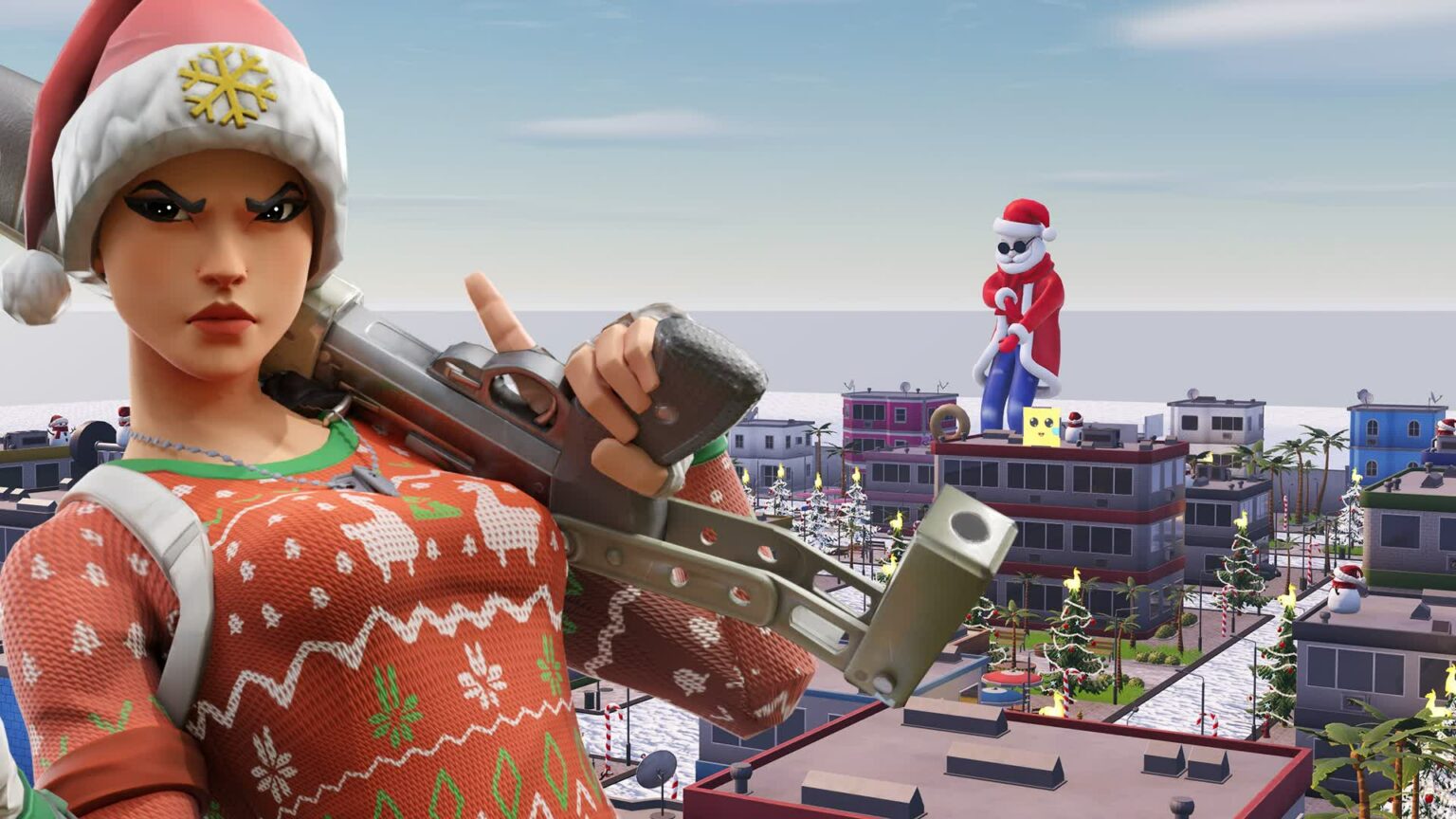 WINTER 🥶 ONE SHOT GUN GAME [ leximoo ] – Fortnite Creative Map Code