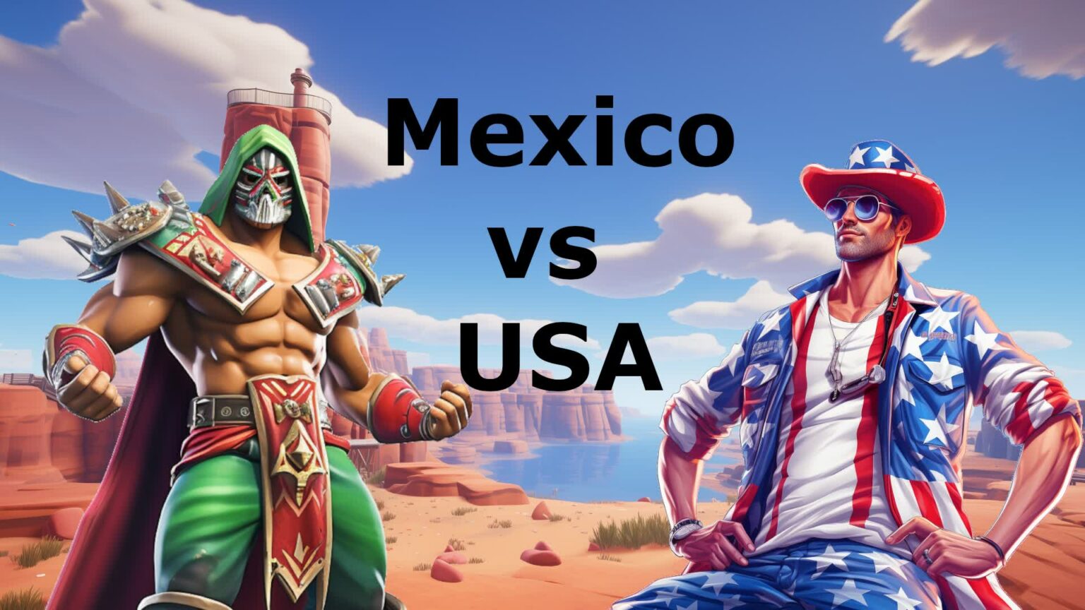 Mexico vs USA: Border Challenge [ fenix-rtr ] – Fortnite Creative Map Code