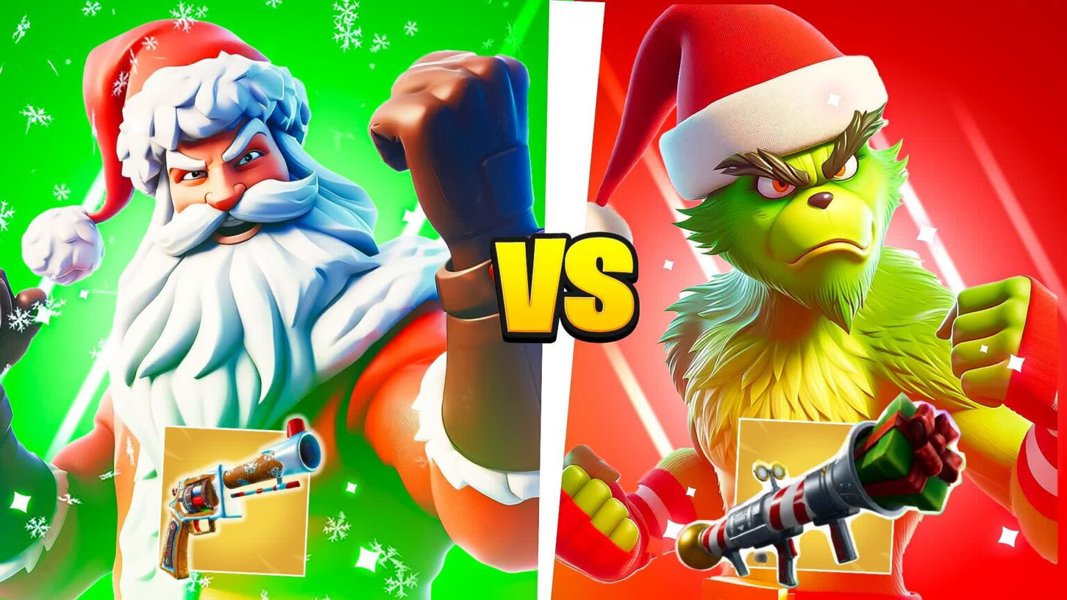 🎅 SANTA vs GRINCH 🎄 [ leash ] – Fortnite Creative Map Code