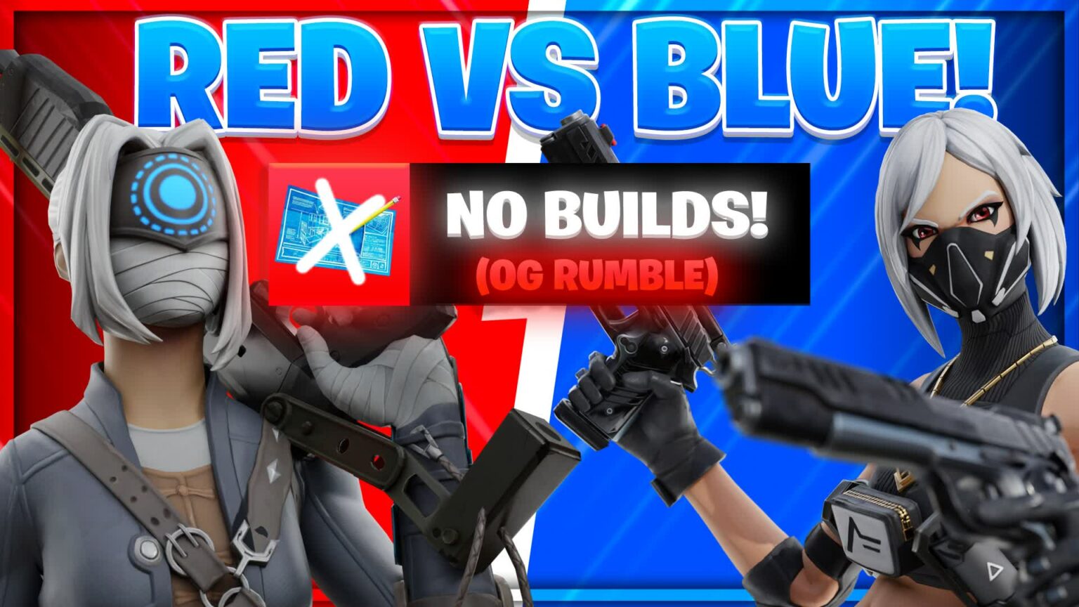 🥵RED VS BLUE🥶 FLASHBACK RUMBLE [ sycoyclopse ] – Fortnite Creative Map Code