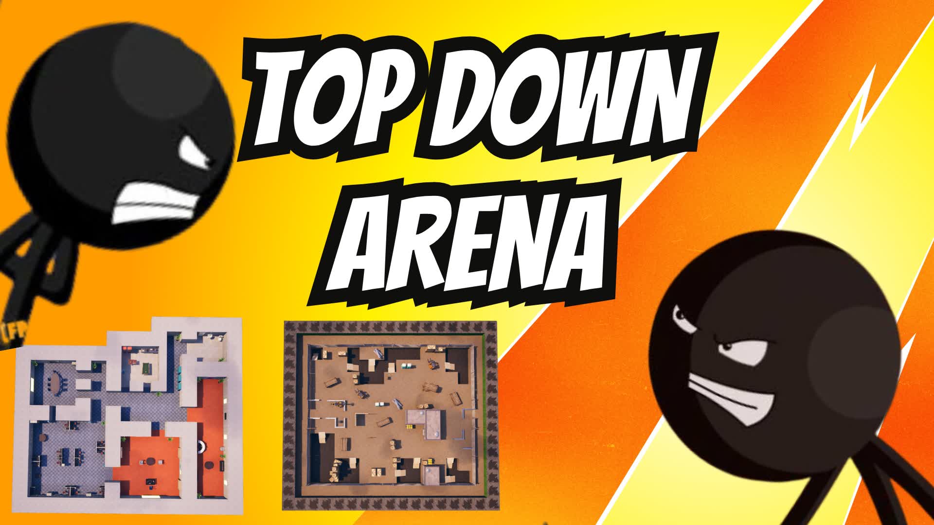 💥 TOP DOWN ARENA 💥 [ iiiSAndman ] – Fortnite Creative Map Code