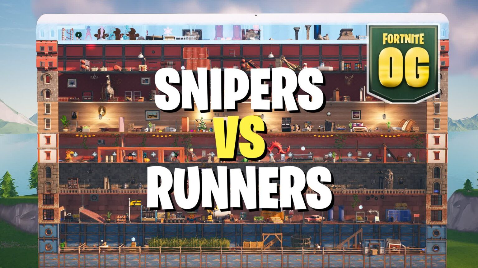 OG 🎯SNIPERS VS RUNNERS🏃 [ cwc ] – Fortnite Creative Map Code