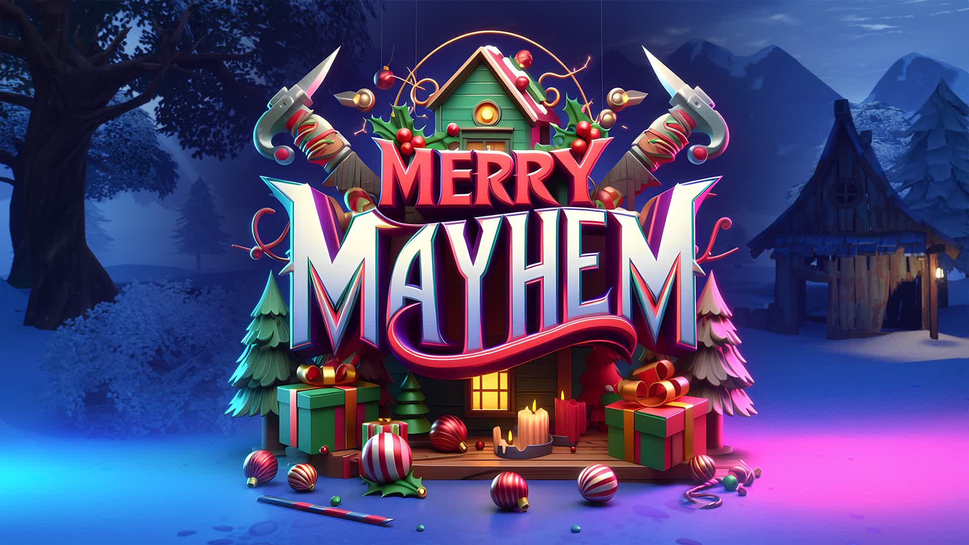 12 Days of Merry Mayhem [ hail ] – Fortnite Creative Map Code