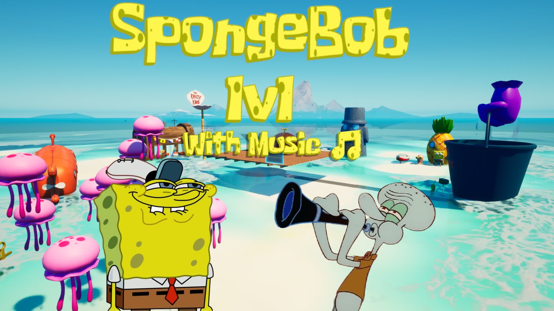 Spongebob 1v1 🧽🌈🙌🌈 [ ninjurry ] – Fortnite Creative Map Code