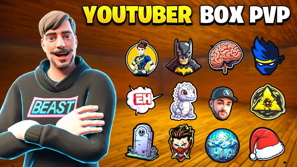 YOUTUBER BOX PVP📦 [ hdhexa ] – Fortnite Creative Map Code