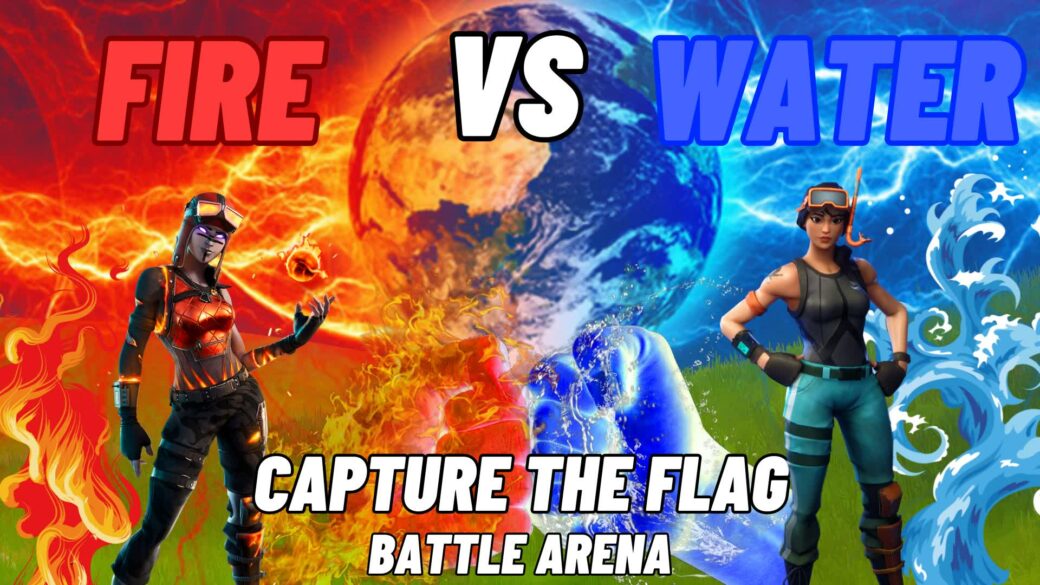 Fire Vs Water Battle Arena [ itsjpc ] – Fortnite Creative Map Code