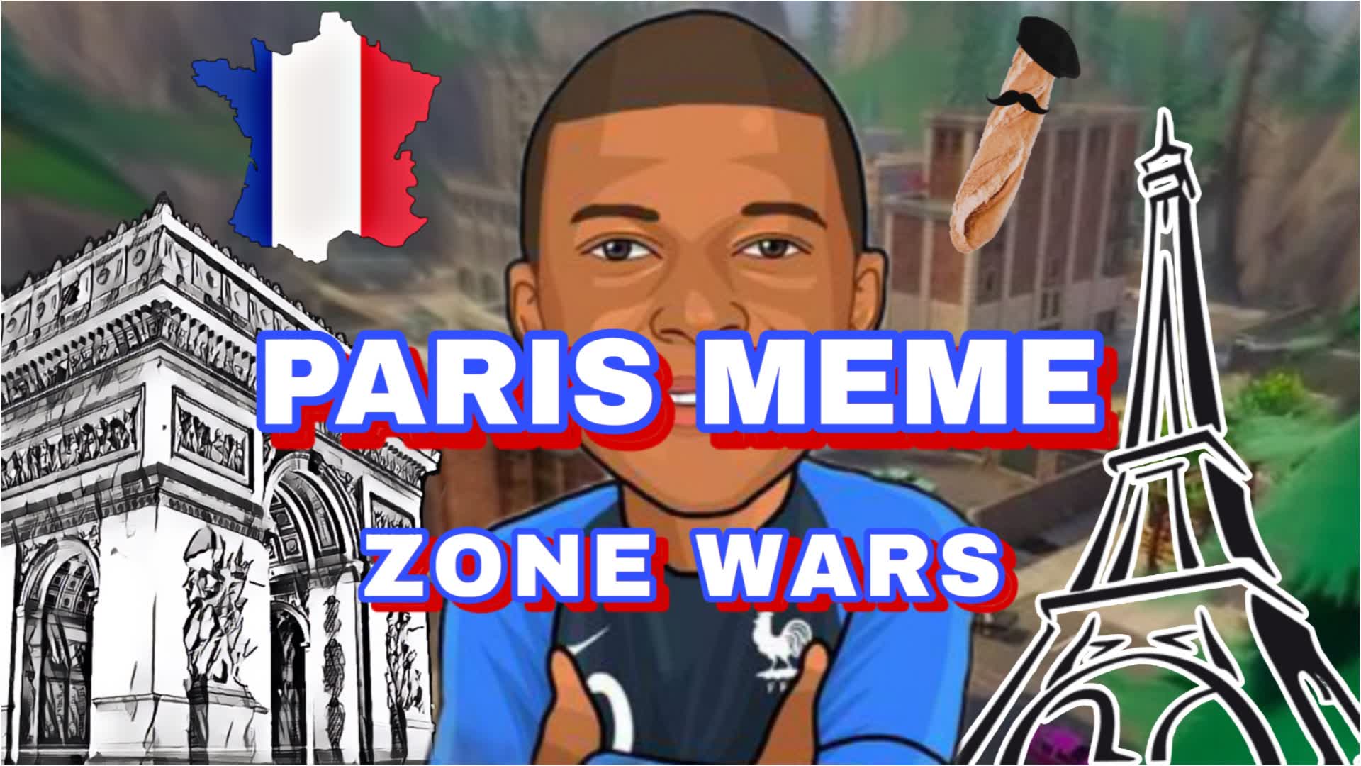 PARIS MEME ZONE WARS ! [ ultm_salih ] – Fortnite Creative Map Code