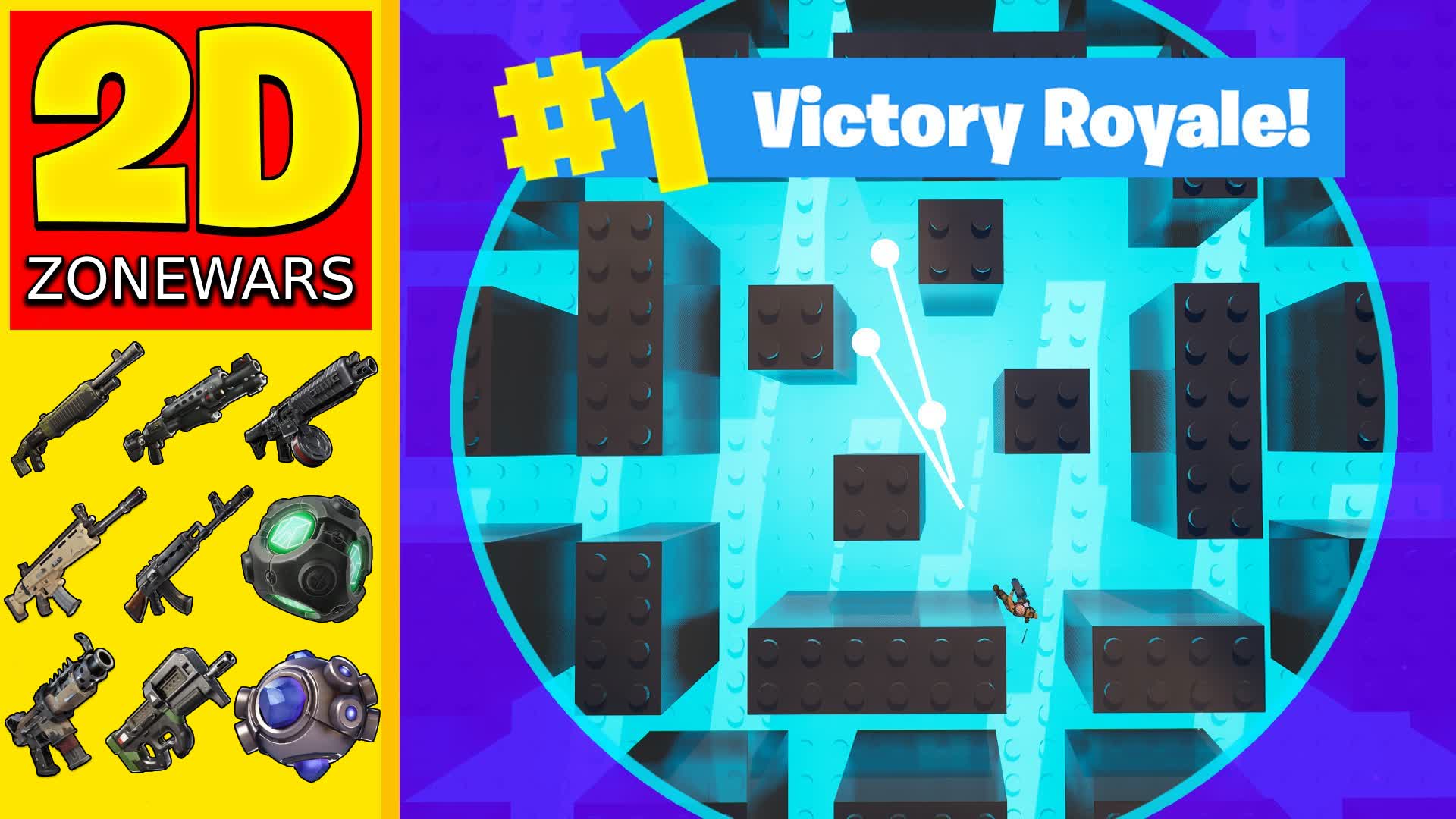 2D ZONEWARS [ tv1zle ] – Fortnite Creative Map Code