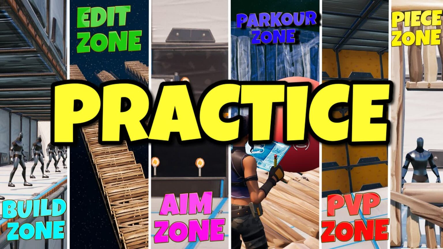 PRACTICE📝 ALL IN ONE 🧩 [ bigshock ] – Fortnite Creative Map Code