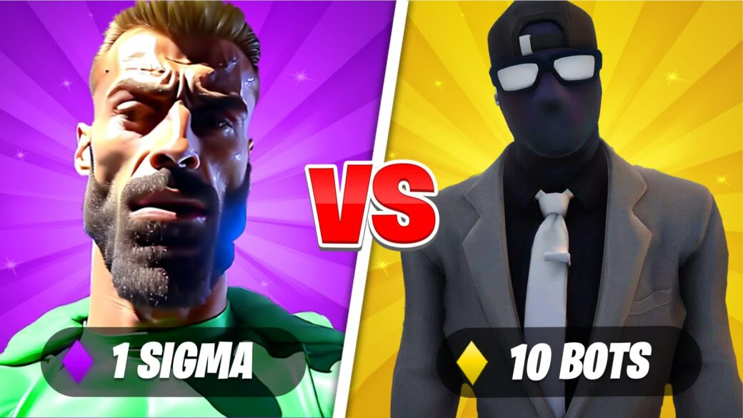 1 SIGMA VS 10 BOTS 🐐 [ sp4nky ] – Fortnite Creative Map Code