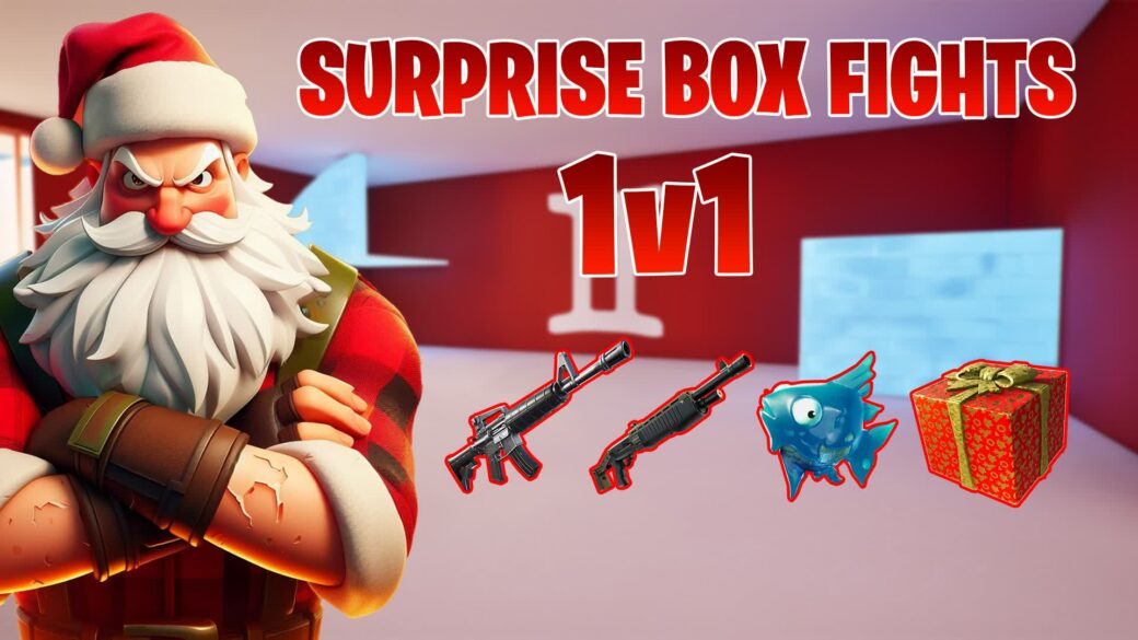 SURPRISE BOX FIGHT (1V1) 📦 [ myketv ] – Fortnite Creative Map Code