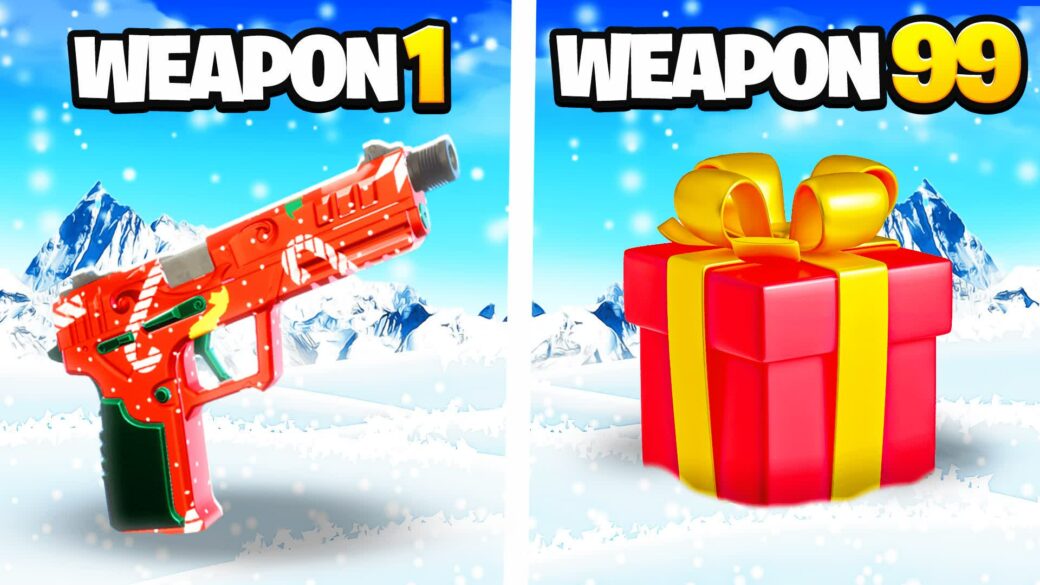 🎄CHRISTMAS GUN GAME ONE SHOT ️ [ anchor ] – Fortnite Creative Map Code