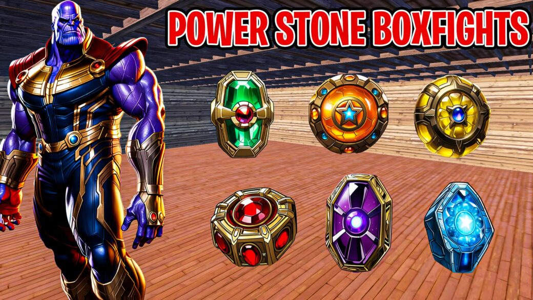 NEW! POWER STONES BOXFIGHT PVP [ shnako ] – Fortnite Creative Map Code