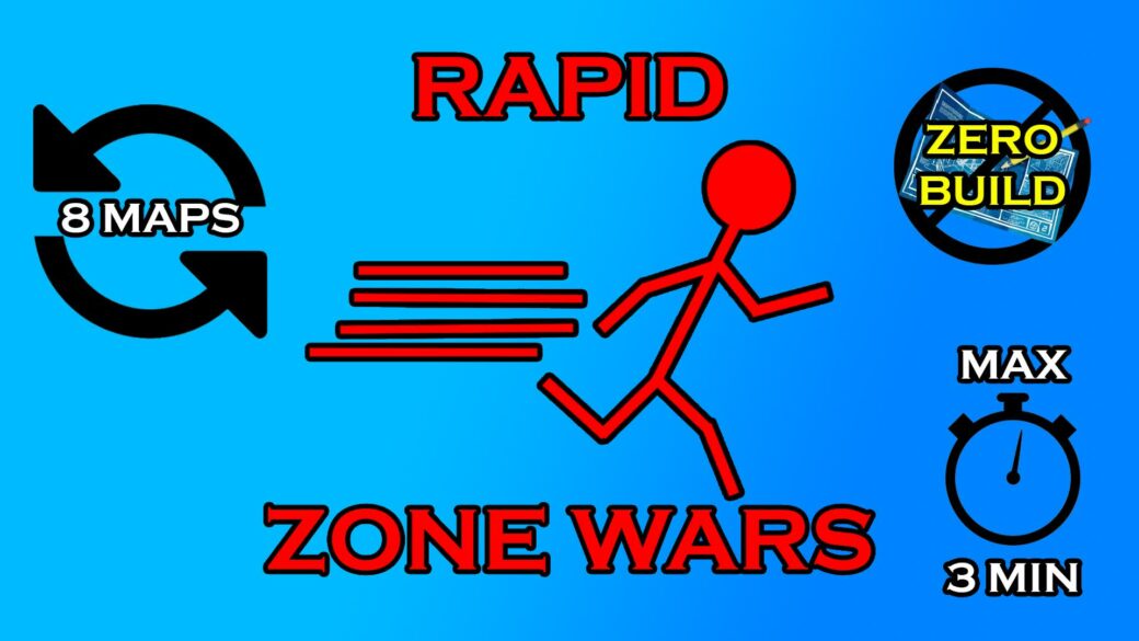 Rapid Zone Wars - ZERO BUILDS [ ddesio ] – Fortnite Creative Map Code
