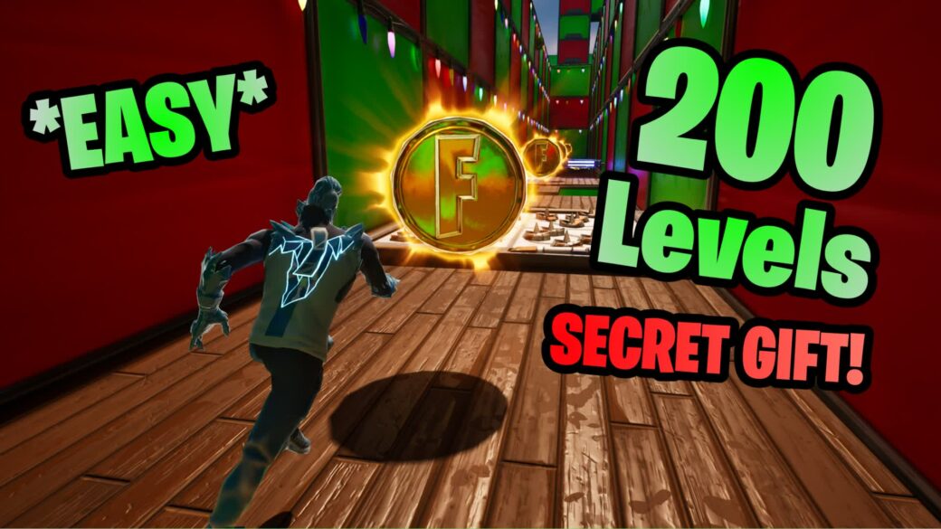 200 Level Christmas Parkour 🎁🎄 [ benilily ] – Fortnite Creative Map Code