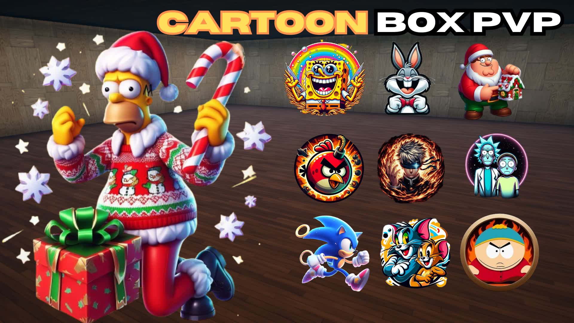 🌈 CARTOON BOX PVP📦 [ genshadow ] – Fortnite Creative Map Code