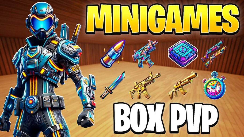 MINIGAMES BOX PVP 📦 [ darix ] – Fortnite Creative Map Code