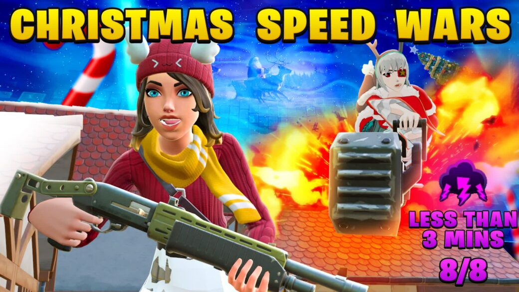 Christmas Speed Wars 2024 🎄💨 [ bananin ] – Fortnite Creative Map Code