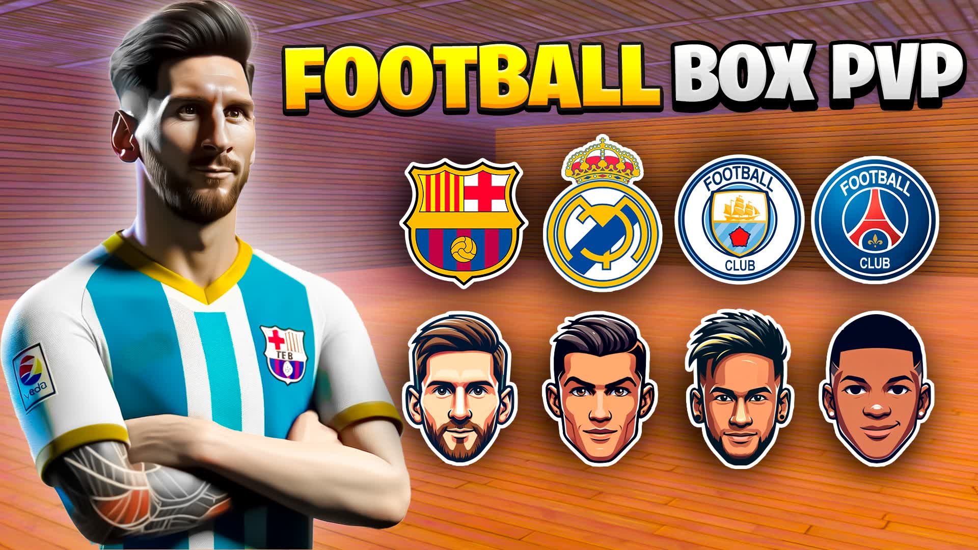 FOOTBALL BOX PVP 📦 [ victorsan ] – Fortnite Creative Map Code