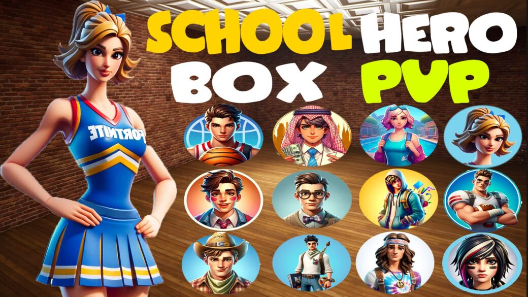 School Heroes Box PVP [ kami ] – Fortnite Creative Map Code