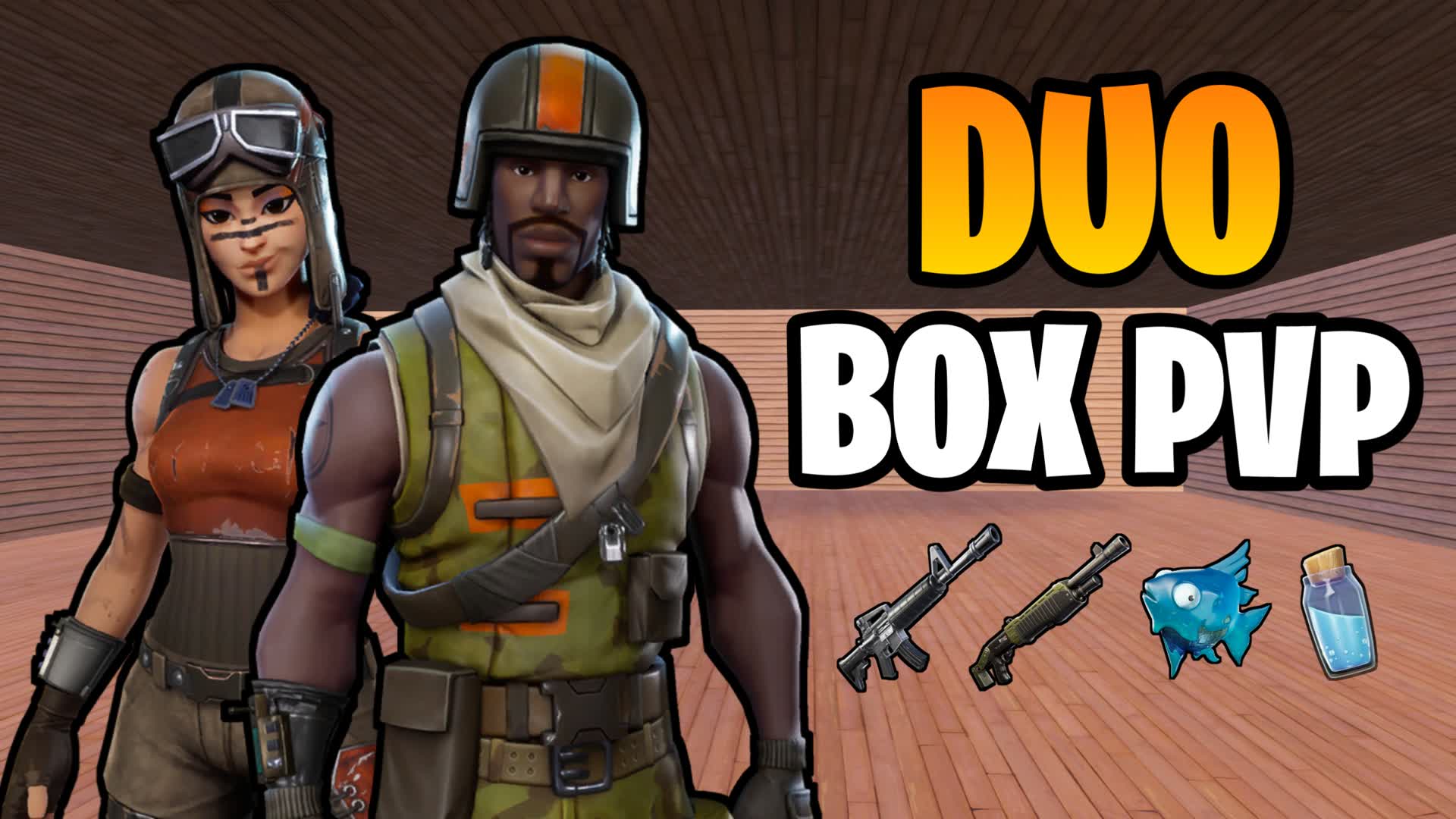 📦 Duo 📦 Box PvP (16 Players) [ droia ] – Fortnite Creative Map Code