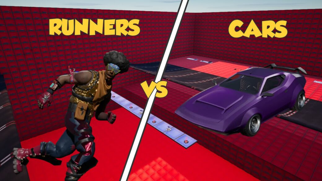 Cars VS Runners [ baroschus ] – Fortnite Creative Map Code