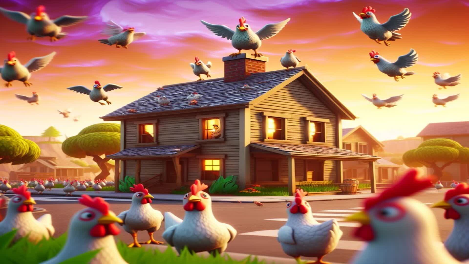 Invasive mutant chickens [ doisvalmir2 ] – Fortnite Creative Map Code