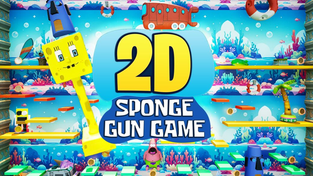 🕹️ 2D SPONGE 🧽 GUN GAME [ vyr ] – Fortnite Creative Map Code