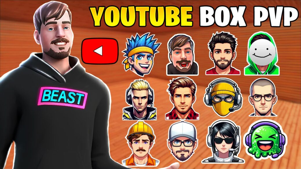 YOUTUBER BOX PVP [ viice ] – Fortnite Creative Map Code