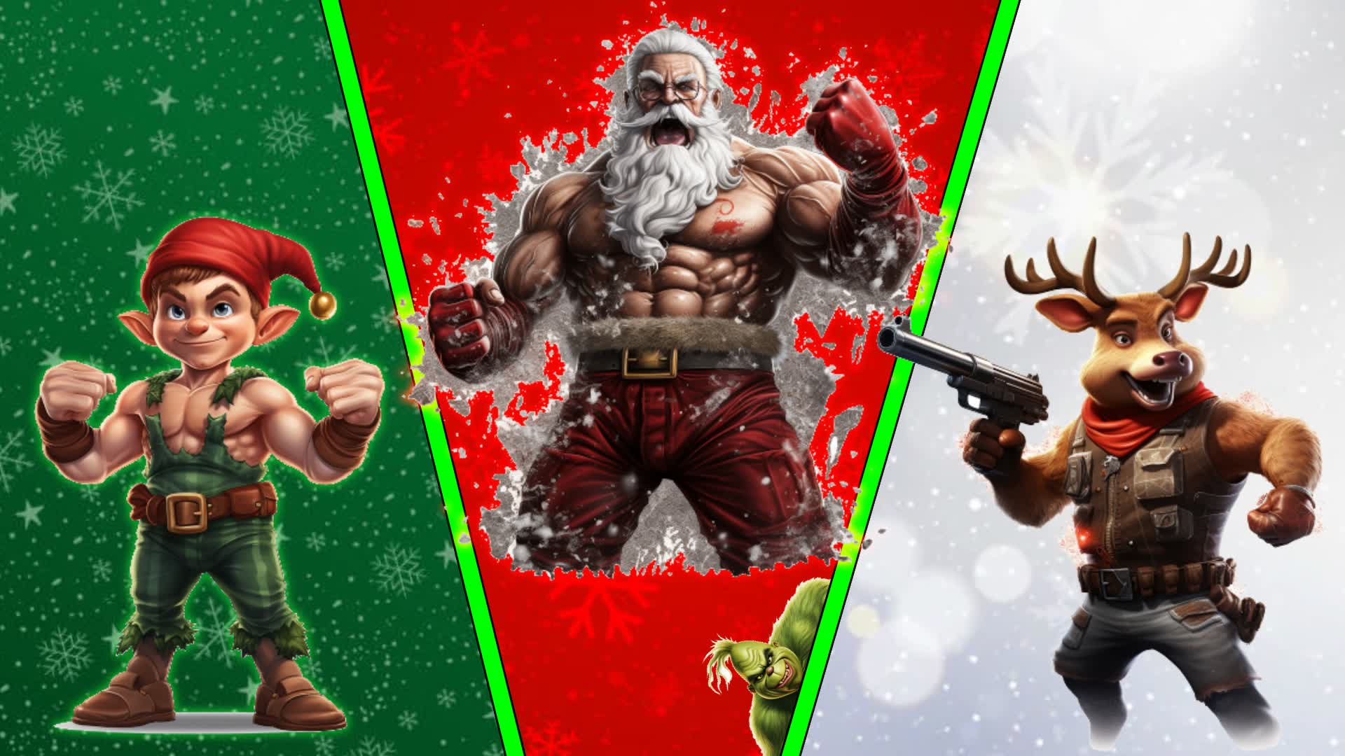 🎅SANTA vs ELF vs RUDOLPH🦌 [ bennyhab ] – Fortnite Creative Map Code