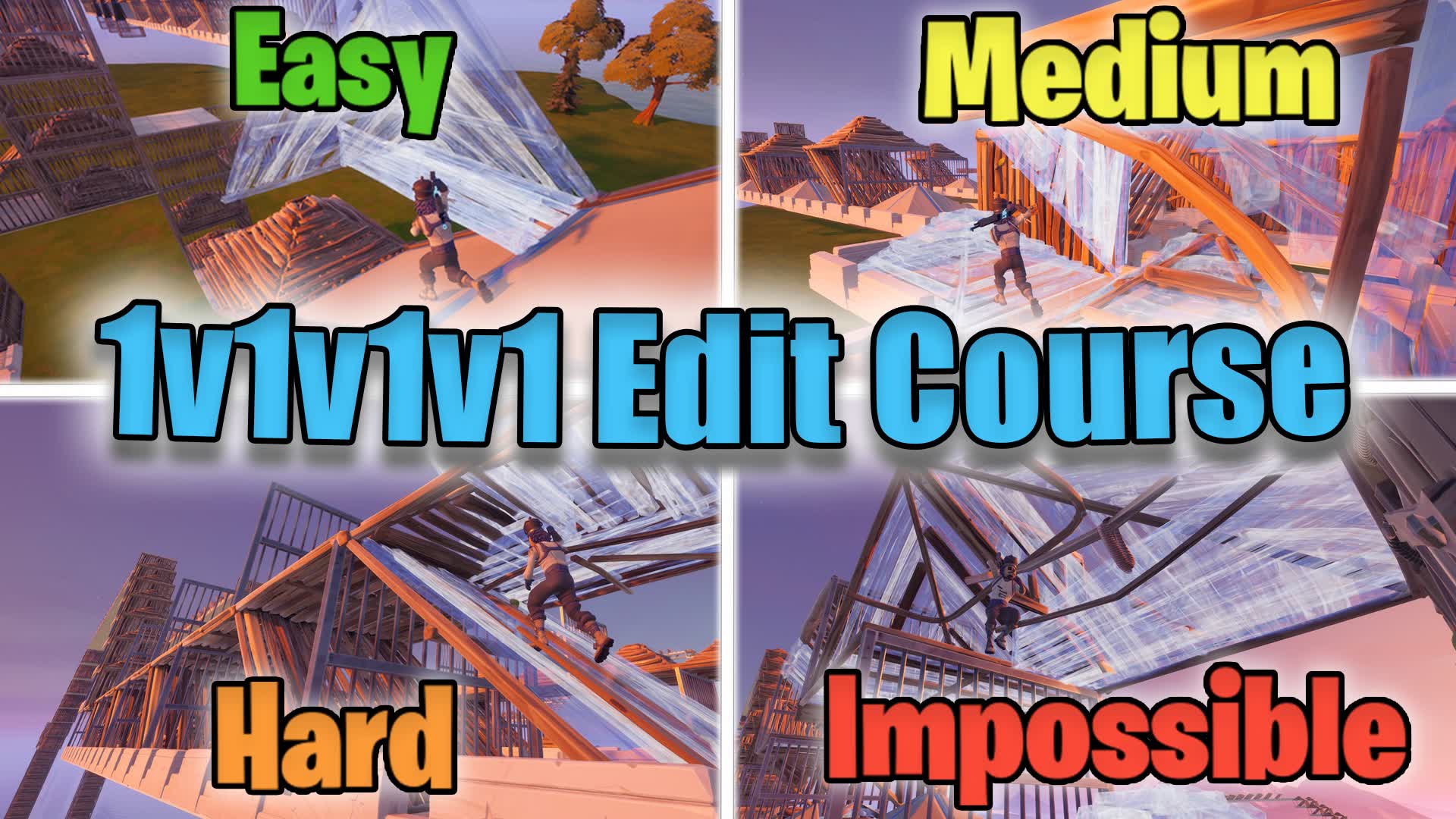 Ultimate 1v1v1v1 Edit Race Course ! [ aleskieur ] – Fortnite Creative Map Code
