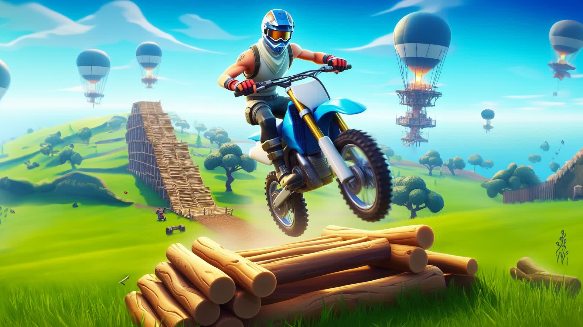 Obby but you're on a dirt bike! [ cranksdev ] – Fortnite Creative Map Code