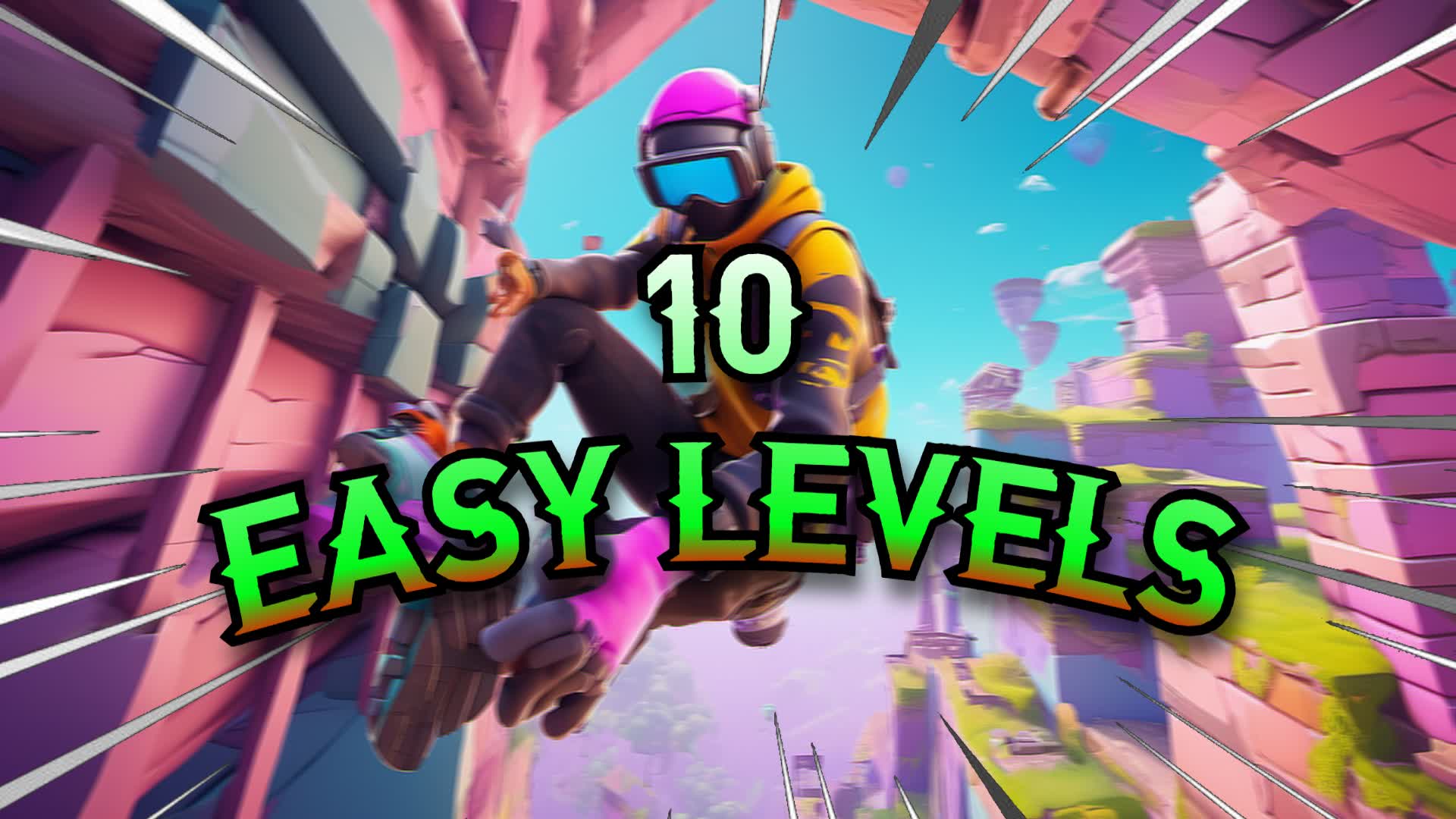 10 Easy Levels😇 [ crunchycookie ] – Fortnite Creative Map Code
