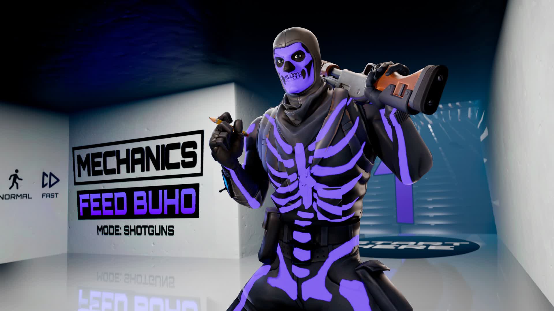 SHOTGUNS - MECHANICS [ feed_buho ] – Fortnite Creative Map Code