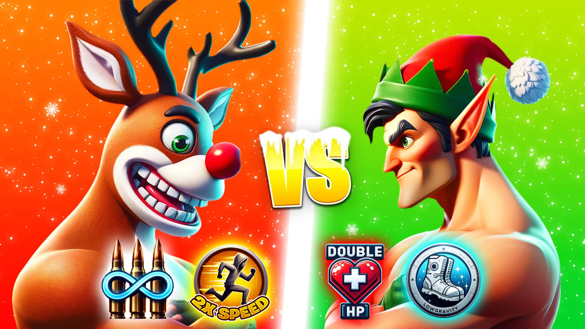🦌Acoustic Reindeer VS Sigma ELF💪🧝 [ yumi34 ] – Fortnite Creative Map Code