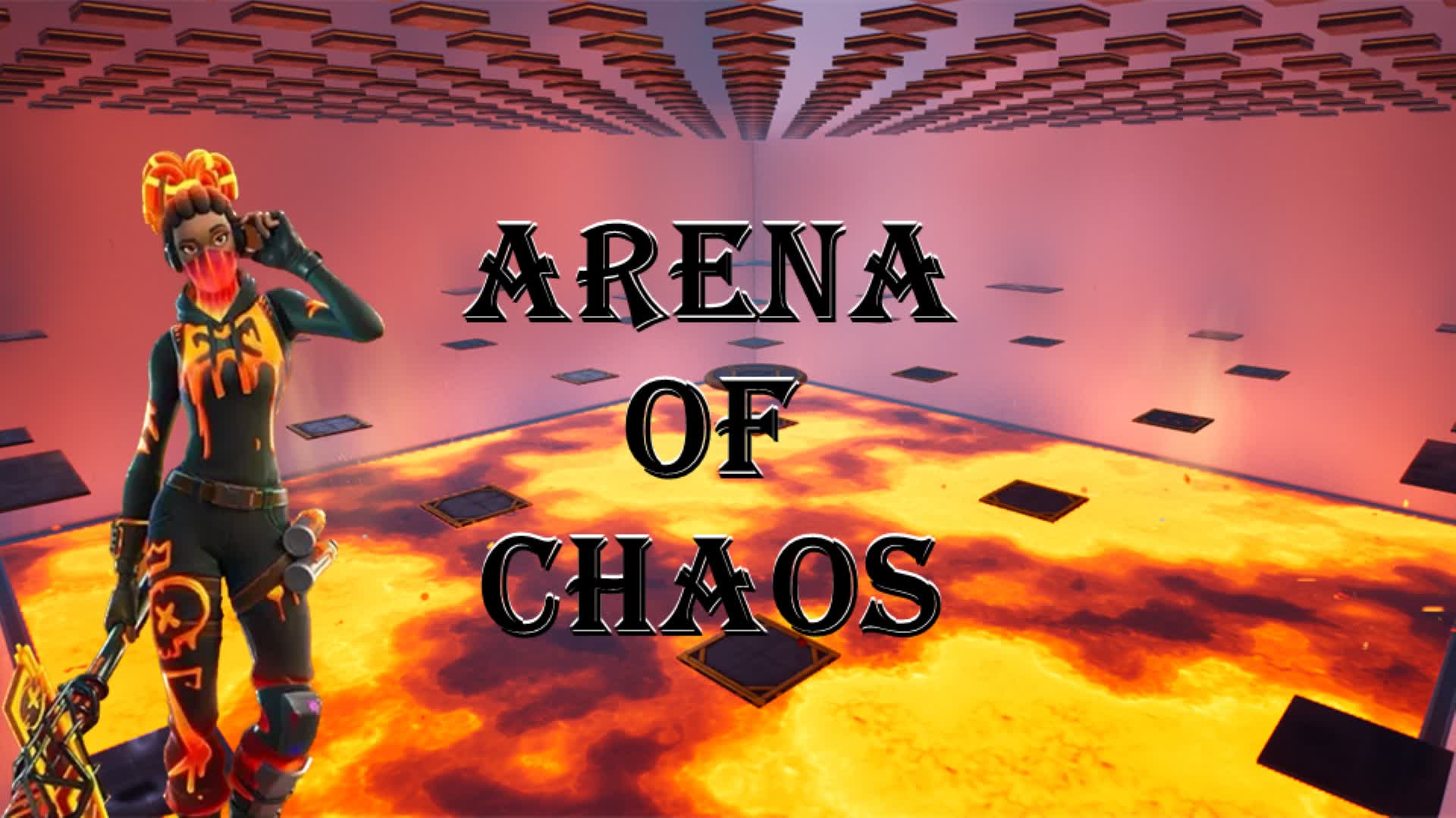 🌋 ARENA OF CHOAS [PVP] [ sackboyzer0 ] – Fortnite Creative Map Code