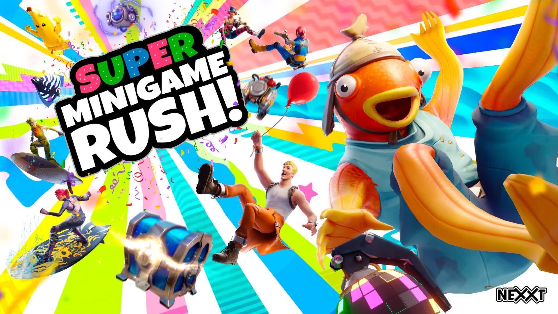 SUPER MINIGAME RUSH [ nexxtgames ] – Fortnite Creative Map Code