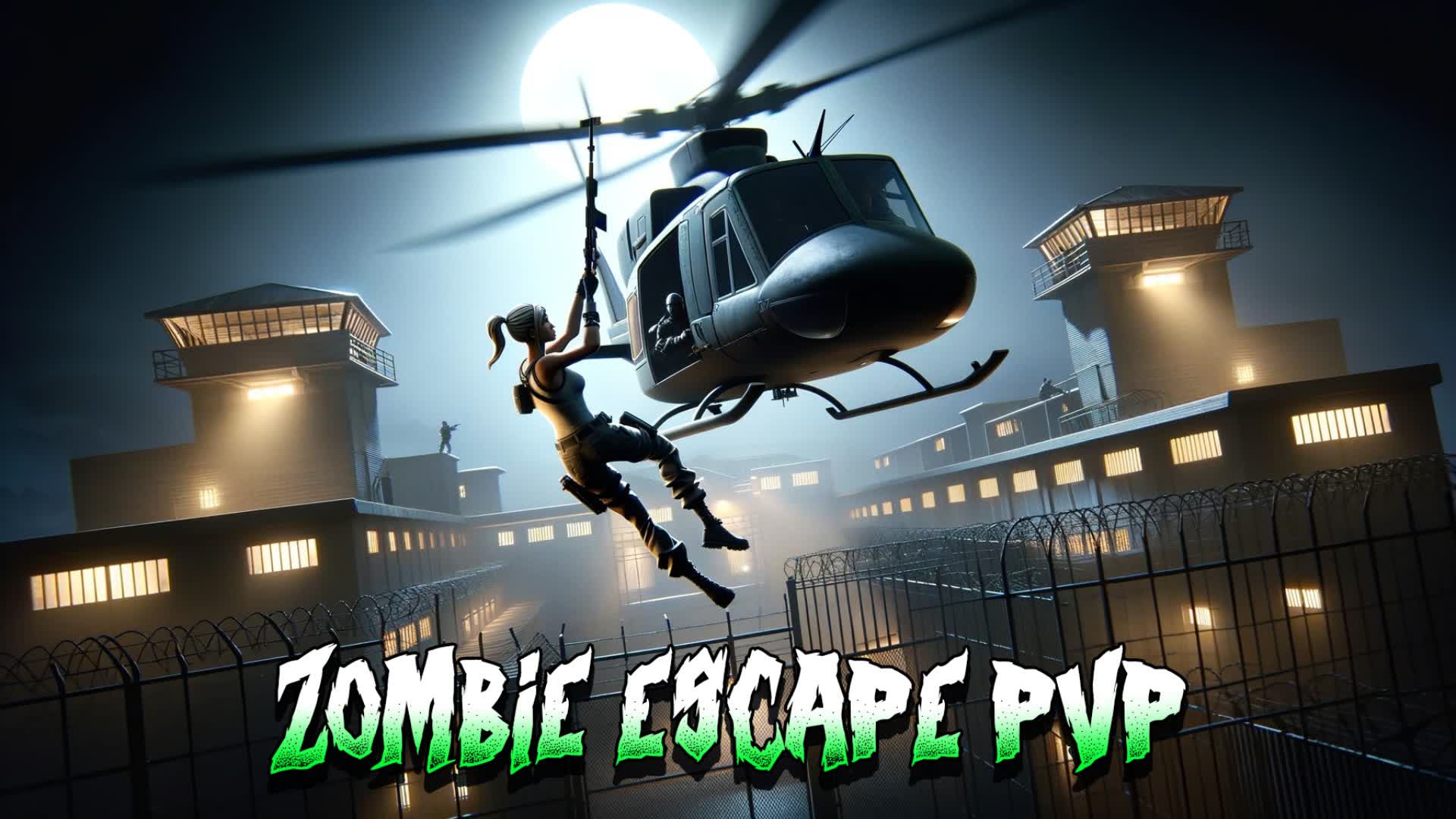 PVP ZOMBIE ESCAPE - PRISON [ airwaks ] – Fortnite Creative Map Code